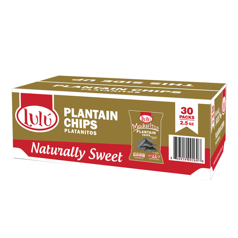 Lulu Sweet Plantain Chips 2.5 ounces Non-GMO Maduritos – LuluPlantainchips