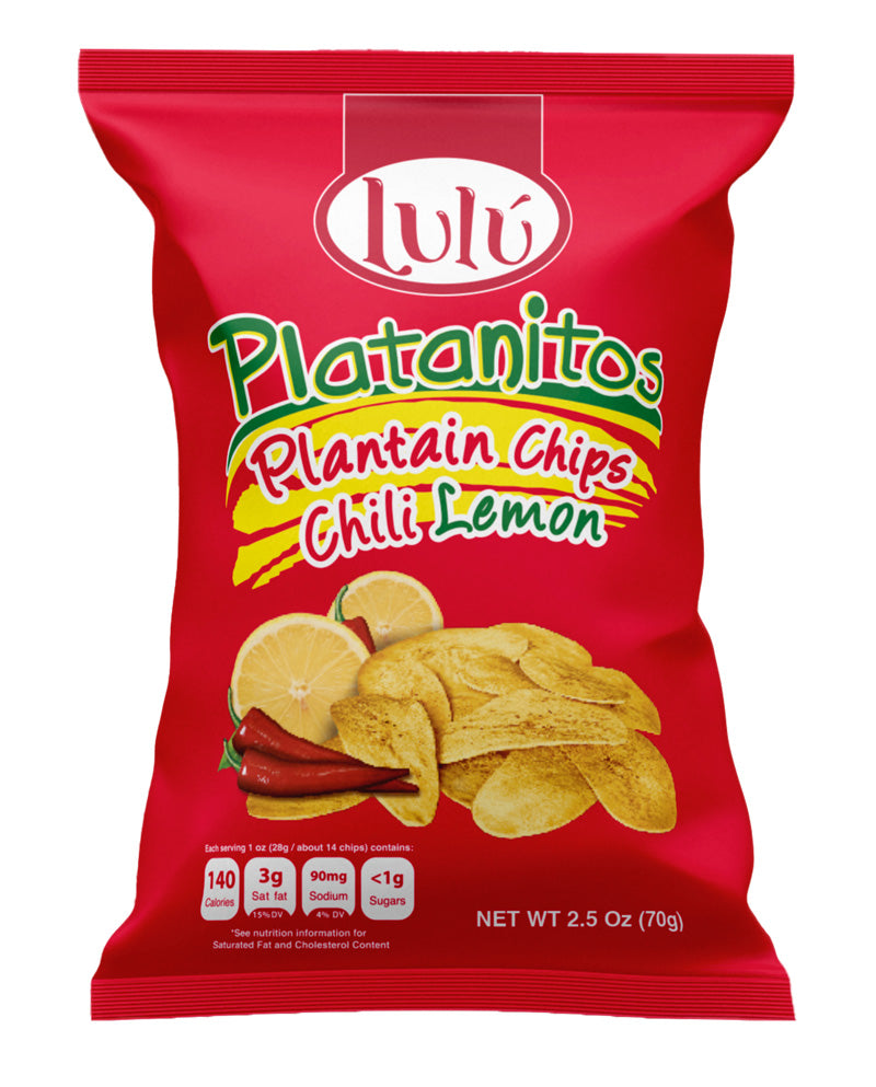 Lulu Chili Lemon Plantain Chips 2.5 ounces Platanitos de Chile y Limon ...